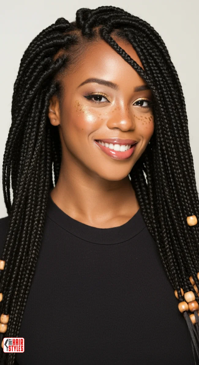 3. Waist-Length Box Braids | Box Braids Hairstyle: A Timeless Elegance ...