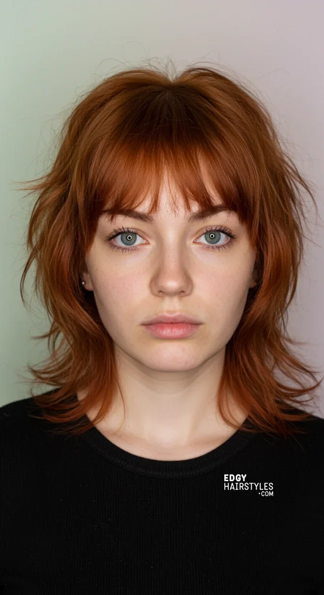 6. Textured Mini Mullet with Bangs | 6 Mini Mullet Haircuts To Inspire ...