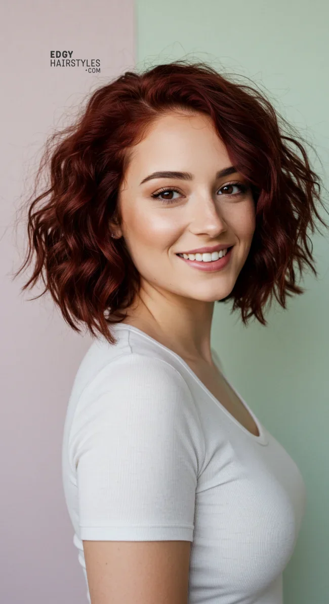 4. Curly Bob | 10 Inspiring Bob Haircuts For Women With Square Faces ...