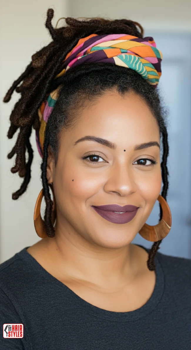 3. Half-Up, Half-Down Locs | 10 Gorgeous Ways To Style Your Locs « Edgy ...